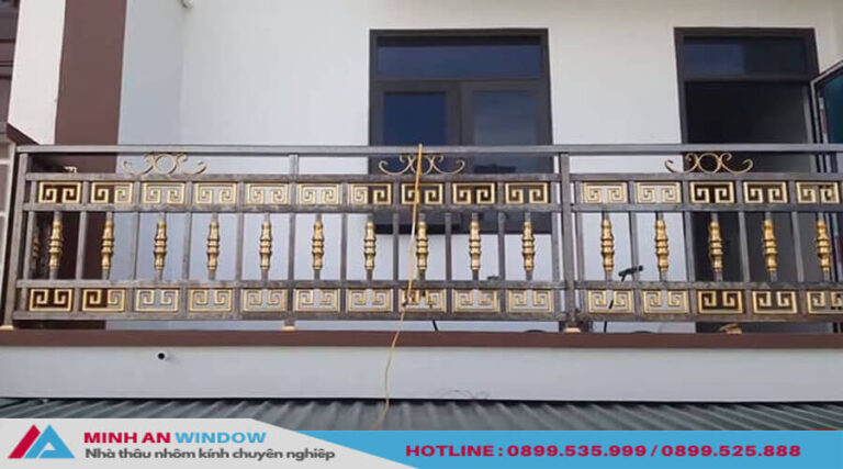 Lan can inox mạ vàng mẫu đẹp, hiện đại, giá tốt nhất