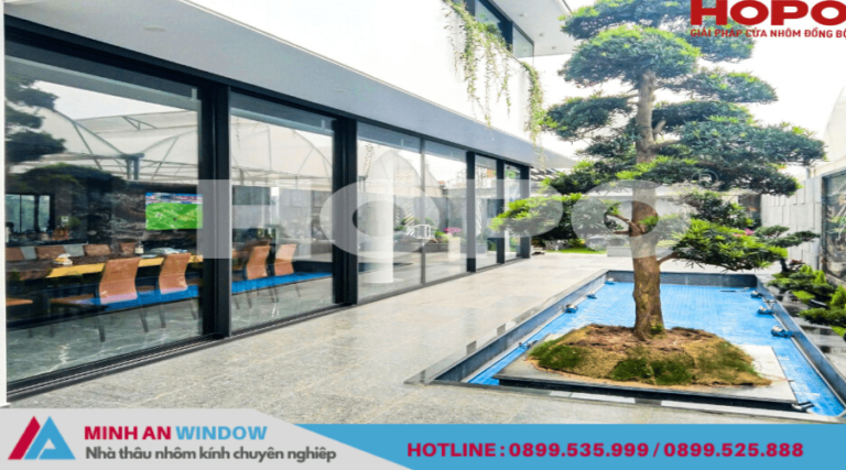Thi công cửa nhôm Hopo tại Hải Phòng giá tốt